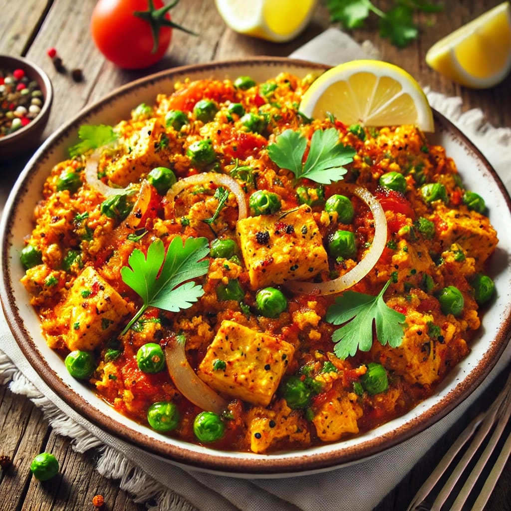 Spicy Scrambled Paneer Curry Recipe